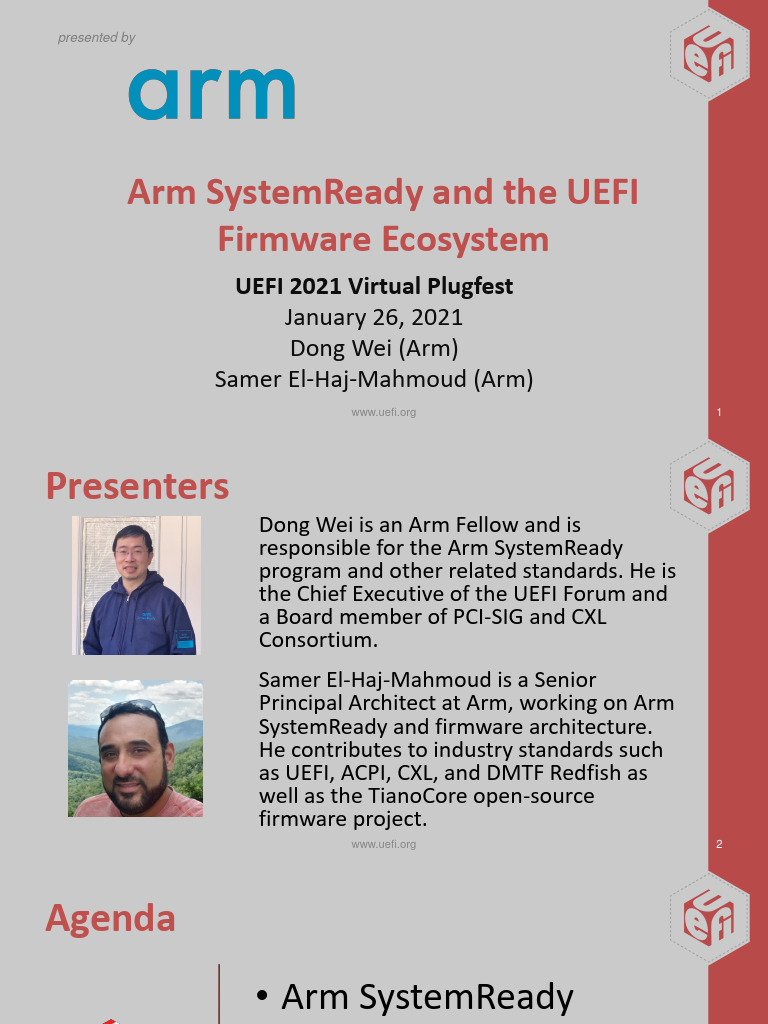 Arm SystemReady and The UEFI Firmware Ecosystem | PDF | Computer Hardware | Office Equipment