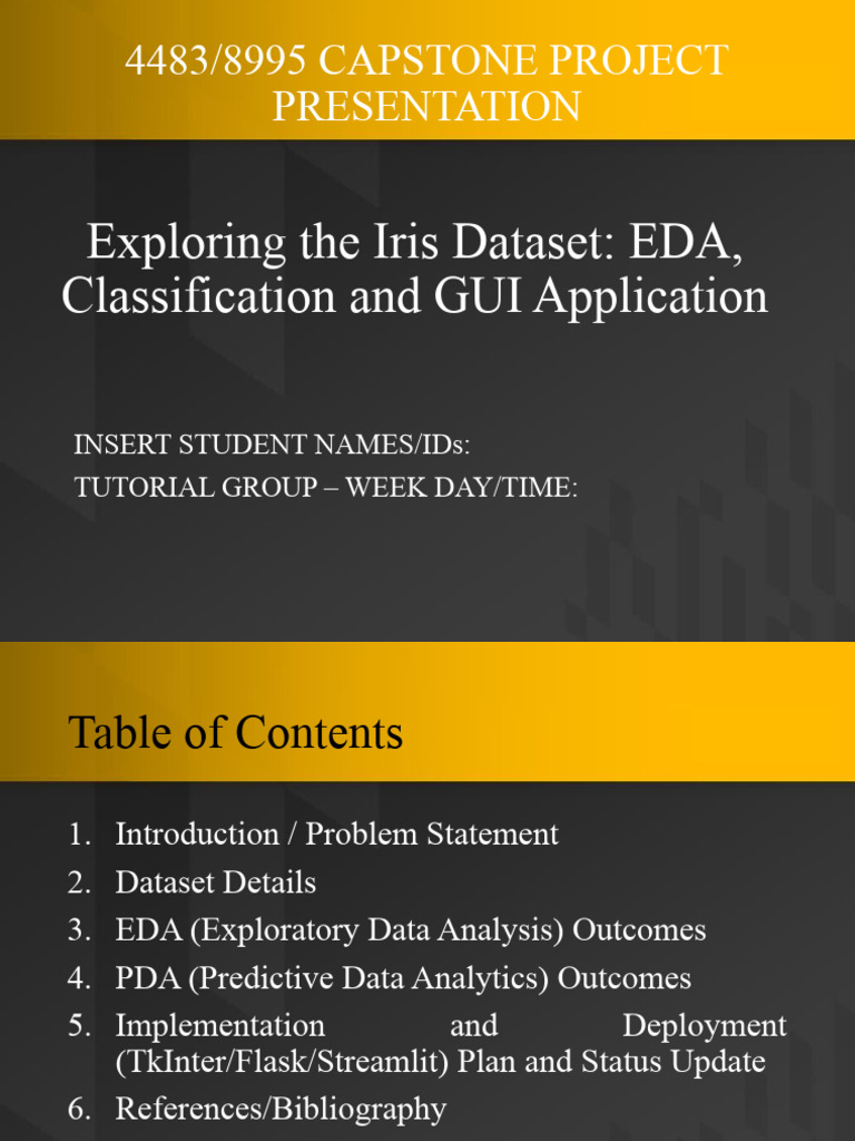 ST1 4483 8995 Capstone PPT Template | PDF | Machine Learning | Data ...
