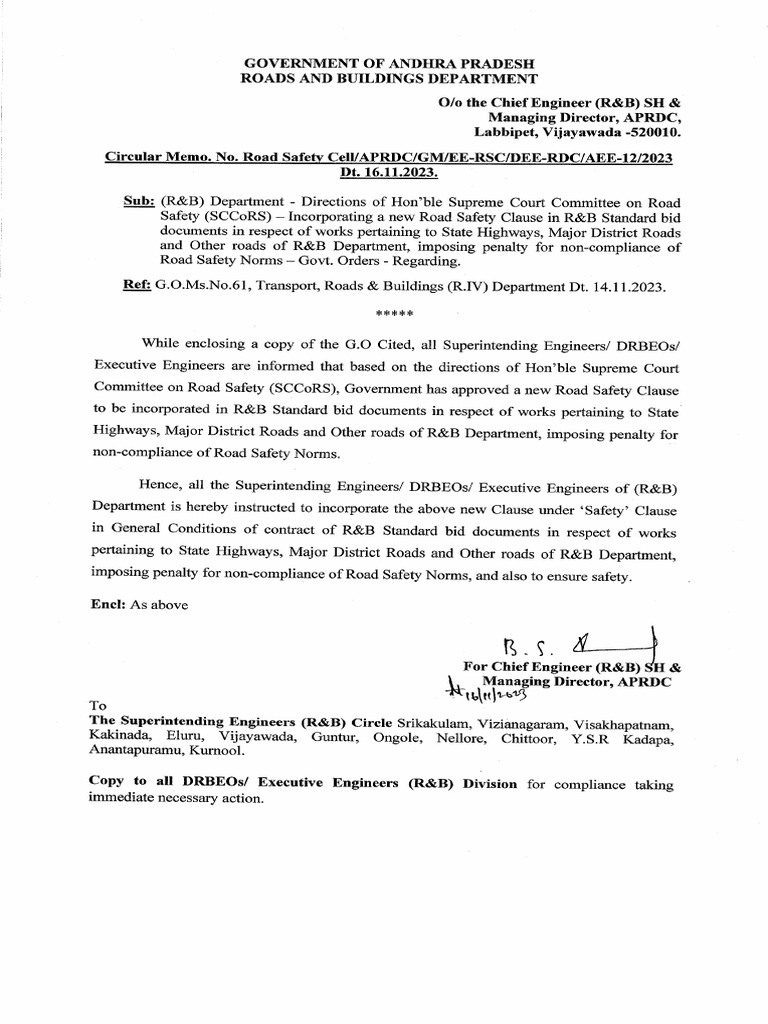 Circular Memo - Safety | PDF