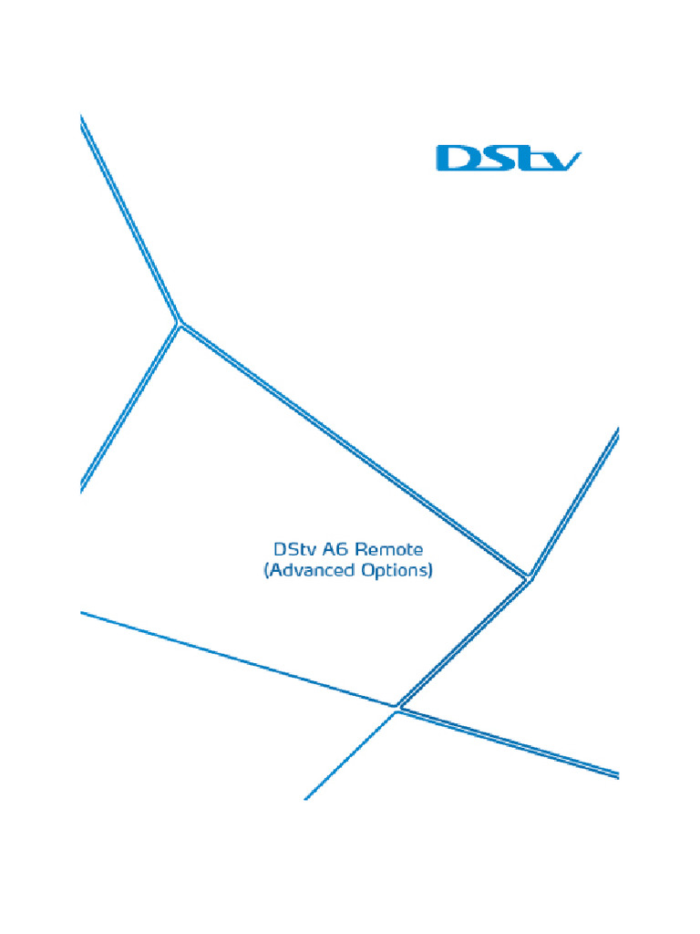DSTV A6 Remote Control Advanced Options | PDF | Light Emitting Diode | Relay