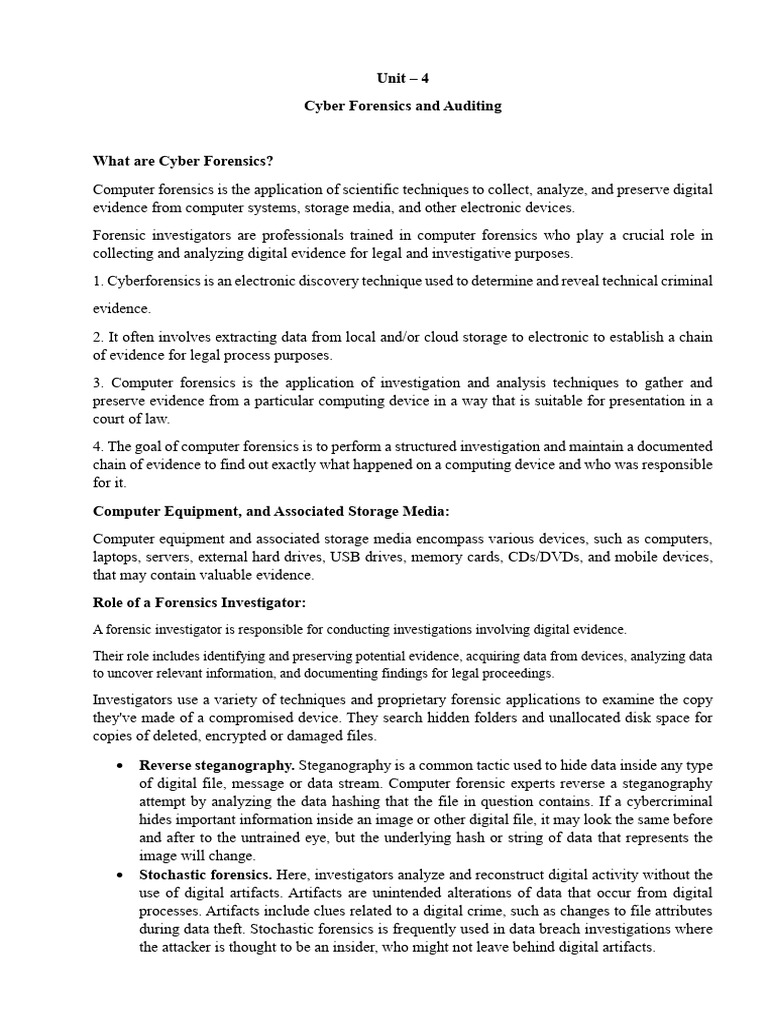 Cyber Forensics Essentials | PDF | Computer Forensics | Information Security