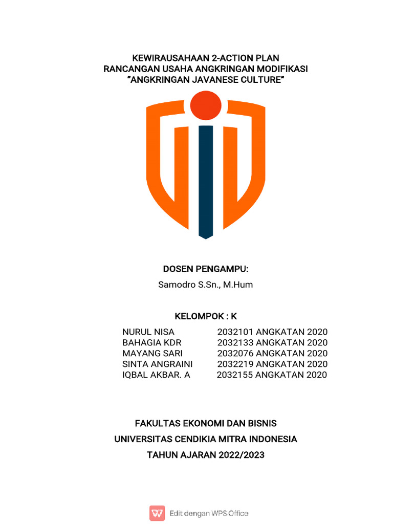 Rancangan Usaha Angkringan (KWU) | PDF