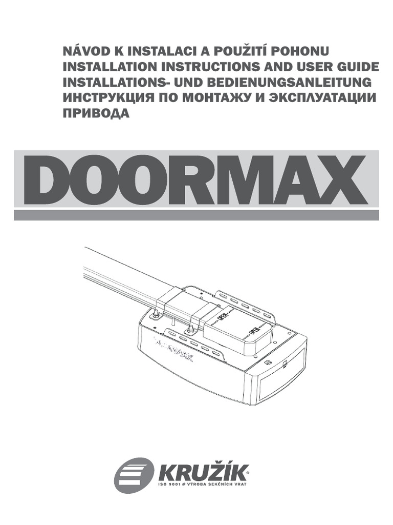 Doormax Navod | PDF