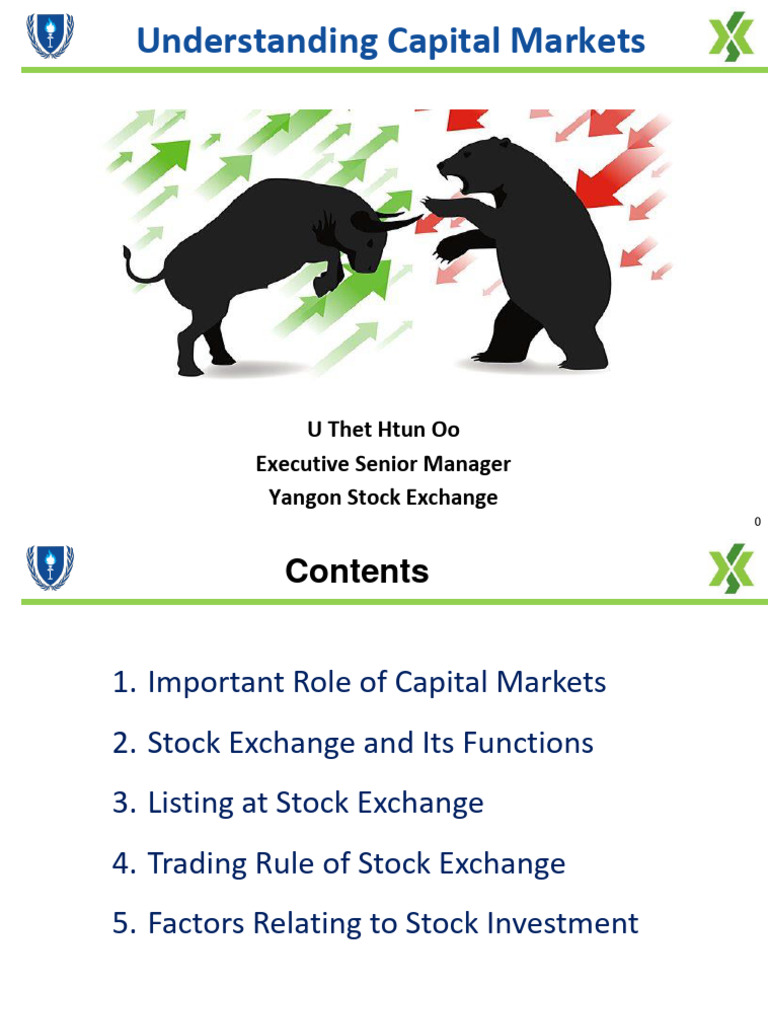 Unit-1 Important Role of Capital Markets | PDF | Stocks | Bonds (Finance)