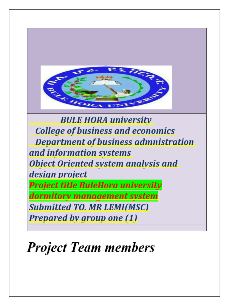 Group One Oosad Project | PDF | Use Case | System