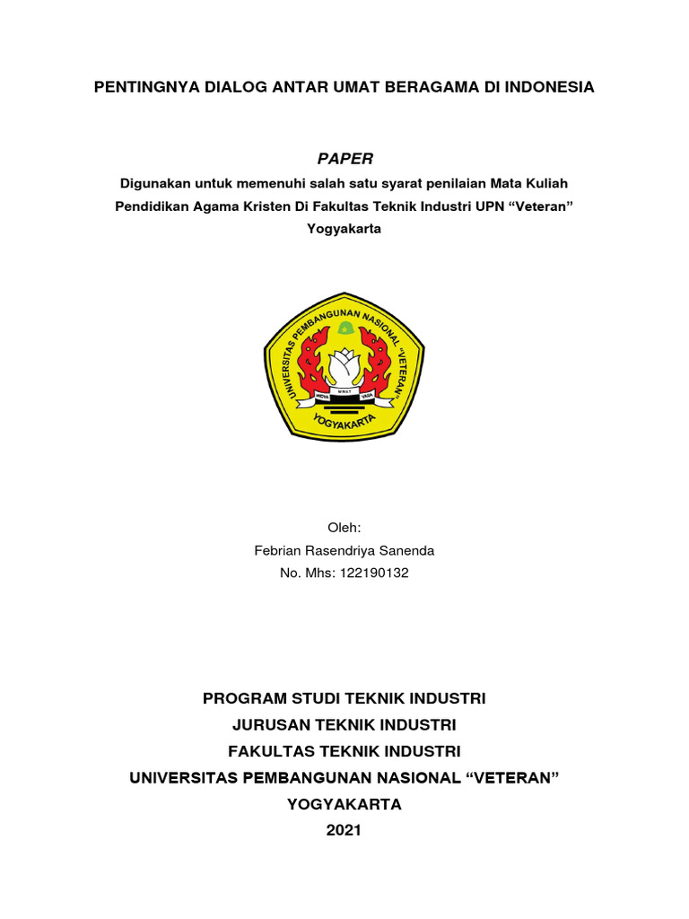 Teknik Industri - Tugas Paper Pak | PDF
