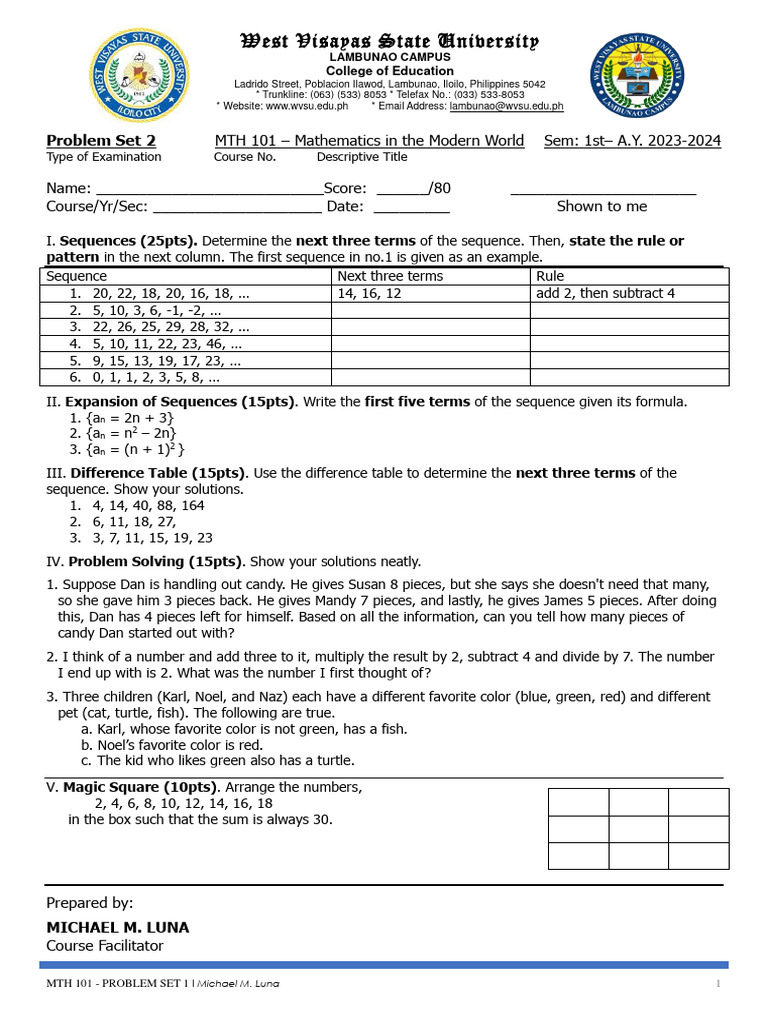 2023 MTH-101 PS 2 | Download Free PDF | Mathematics | Mathematical Analysis