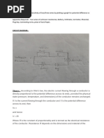 Class - Xii Physics Experiment - 1 Aim | PDF | Electrical Resistance ...