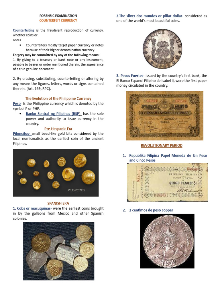 Forensic Examination of Counterfeit Currency | PDF | Numismatics | Money
