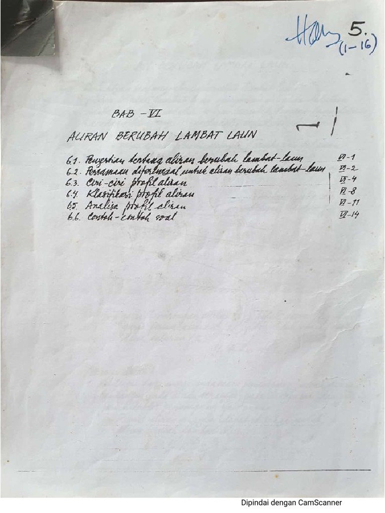 Bab Vi. Aliran Berubah Lambat Laun | PDF