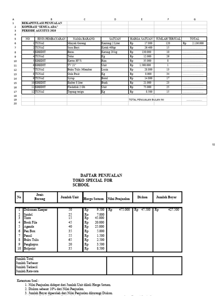 Materi Excel Budi Untuk Belajar | PDF