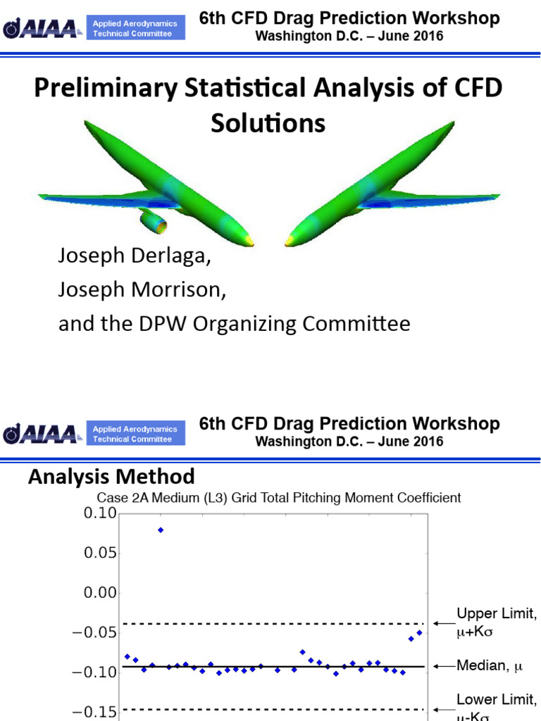 2 11 DPW6 Statistics | PDF | Computational Fluid Dynamics | Friction