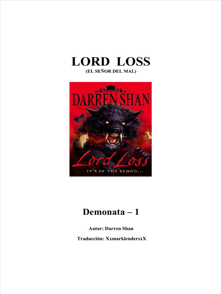 Darren Shan - Lord Loss | PDF | Ajedrez