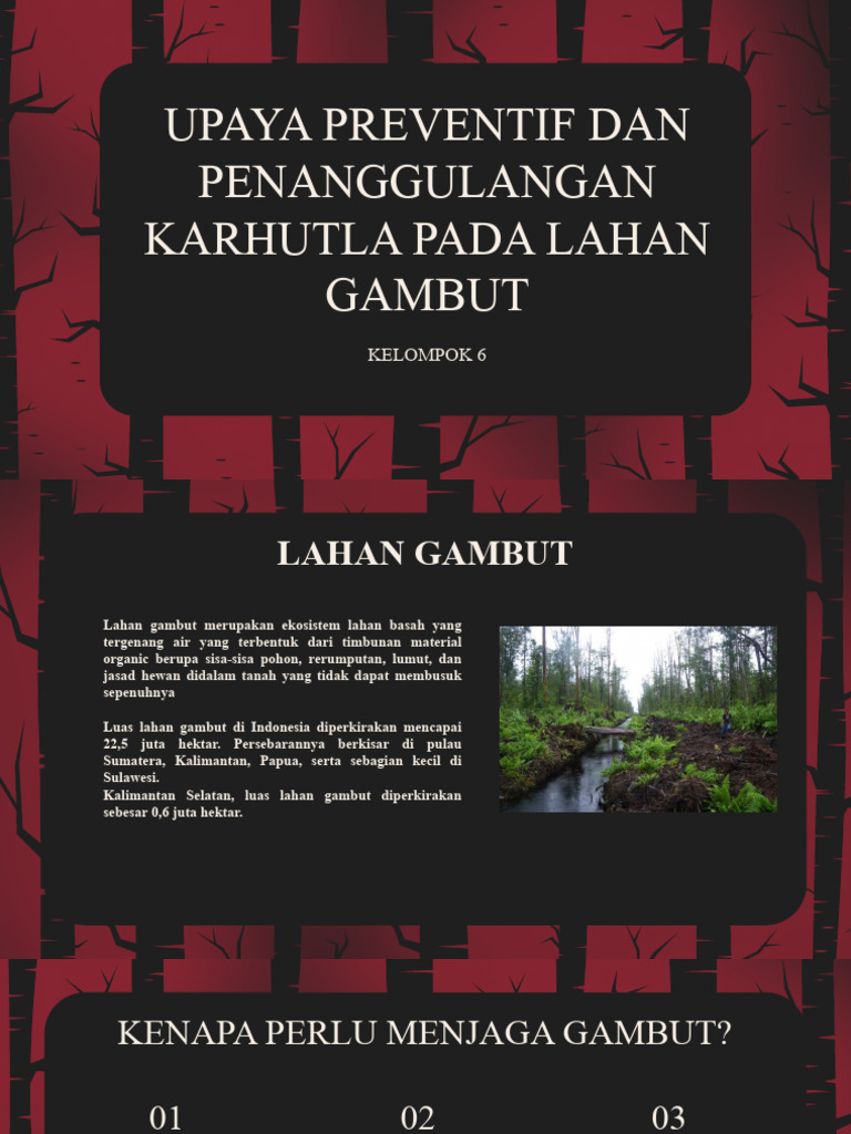 6b - Upaya Preventif Dan Penanggulangan Karhutla Pada Lahan Gambut | PDF | Sains & Matematika