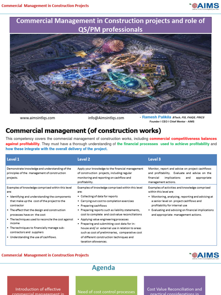 7th Presentation - Commercial Management - Feb 2021 | PDF | Procurement ...