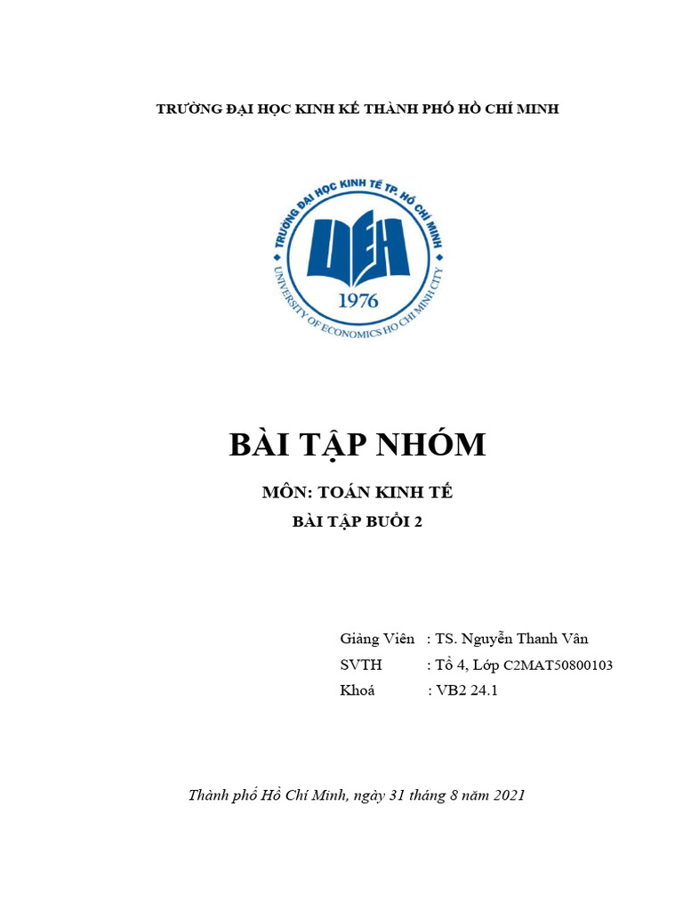 BT Nhom Buoi 2 - To 4 - Draft | PDF