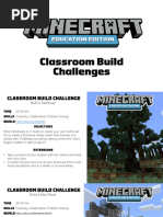 Minecraft Classroom Build Challenges | PDF | Minecraft | Creativity