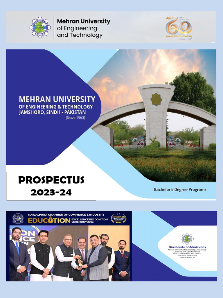 MUET 2023-24 Prospectus Overview | PDF | Engineering | Academic Term