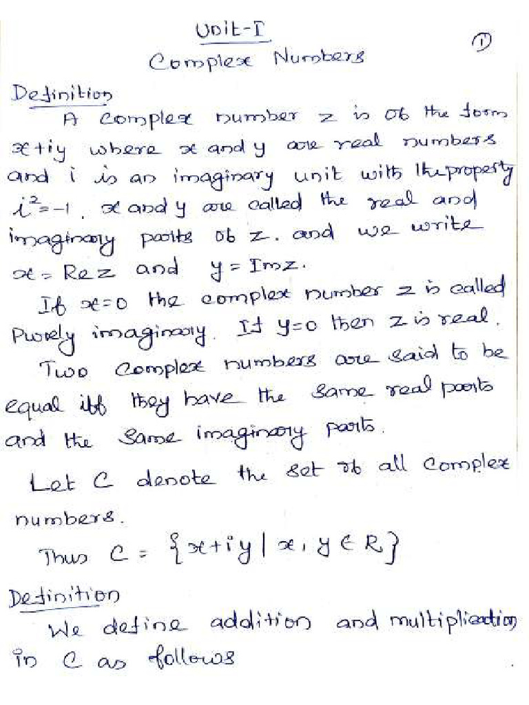 Complex Number System | PDF