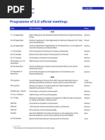 Programme of ILO Official Meetings 2025-26-November 2024-EN | PDF | International Labour ...