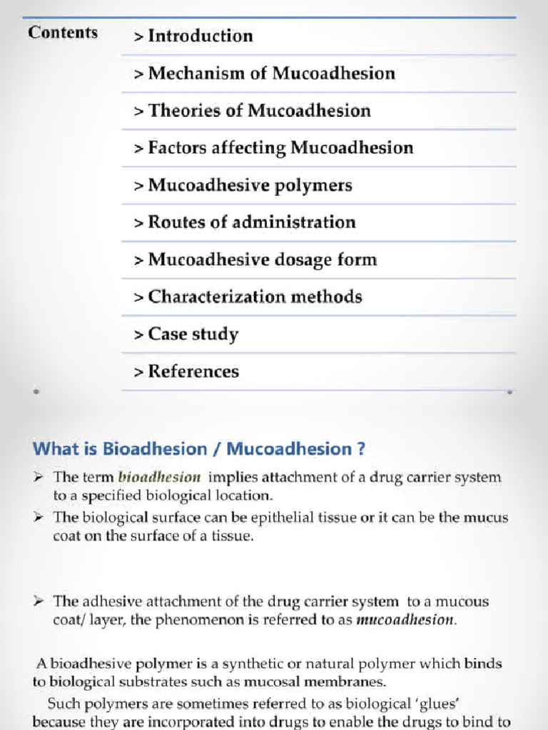 Unit 2 CH 2 Mucosal Drug Delivery System | PDF