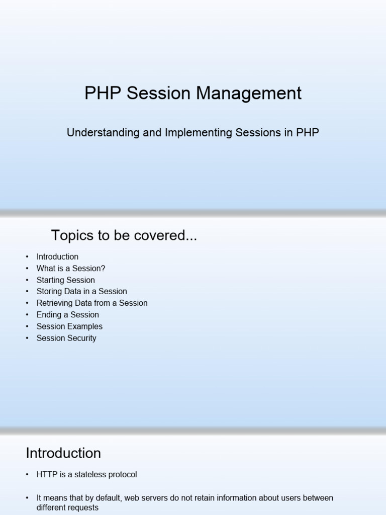 Session Management | PDF