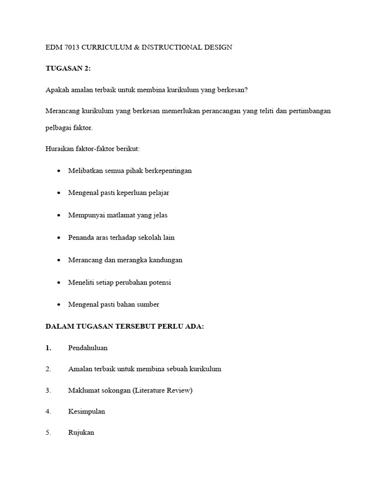 Edm 7013 Curriculum | PDF