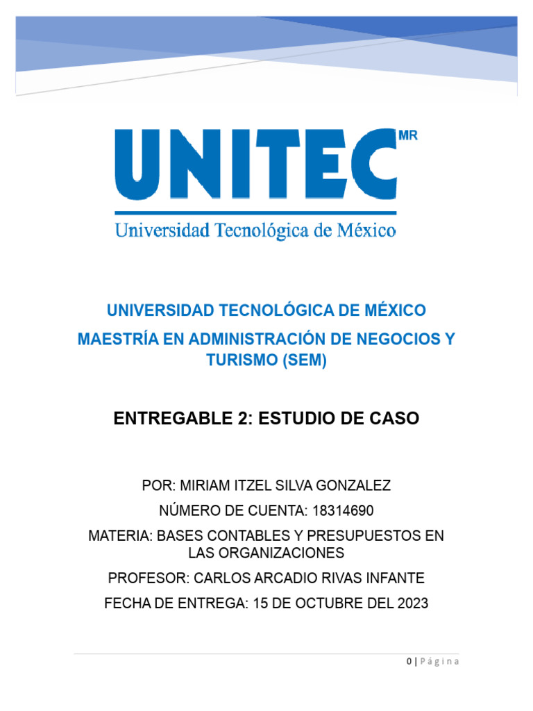 Entregable 2 Bases Contables | PDF | Presupuesto | Business