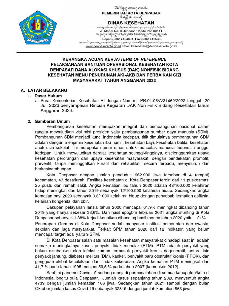 Tor Aki Akb 2024 | PDF | Pengembangan Diri | Kesehatan Holistik