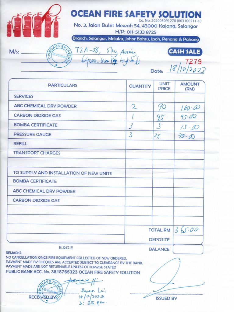 Ocean Fire Safety Solution | PDF