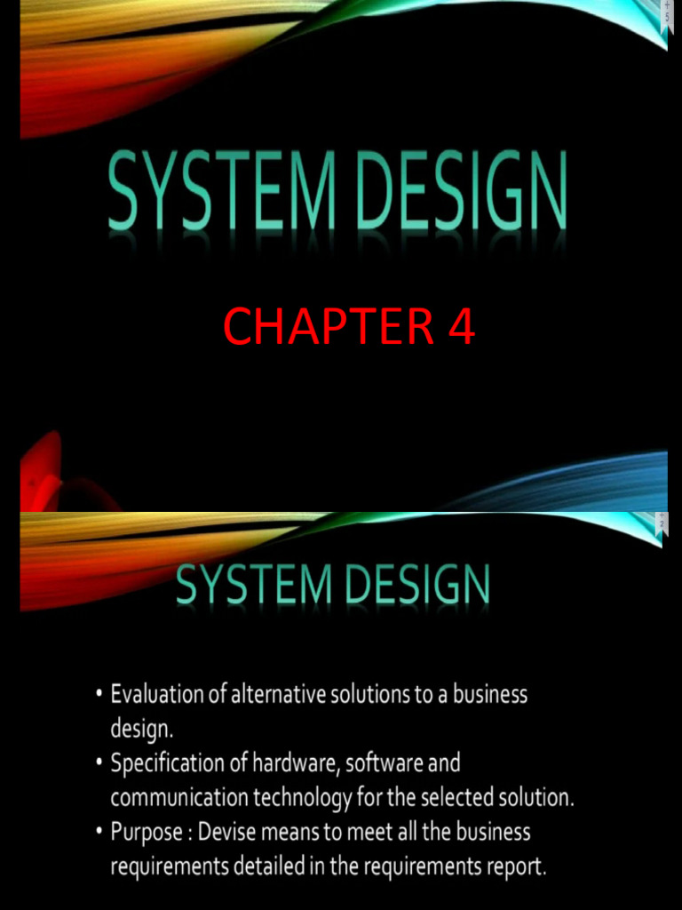 Chapter 4 - Systems Design | PDF