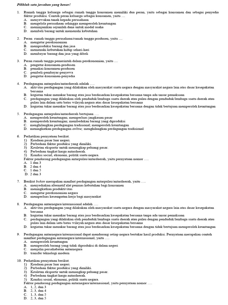 Soal PH IPS Kelas 8 Keunggulan Antar Ruang | PDF | Hukum