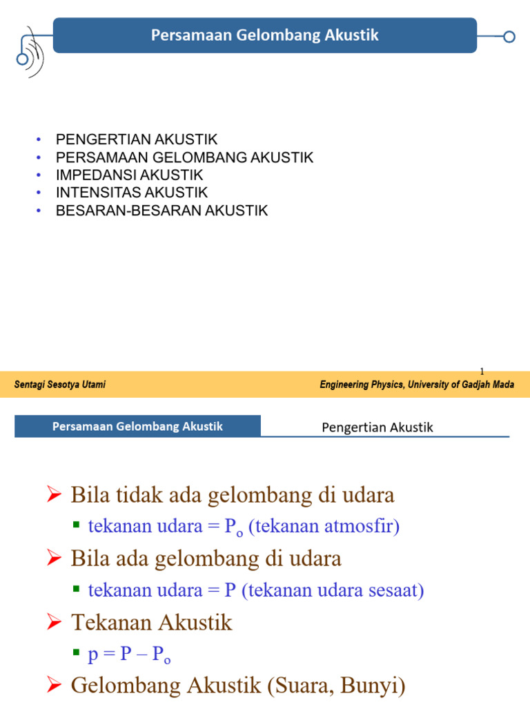 Gelombang Akustik | PDF