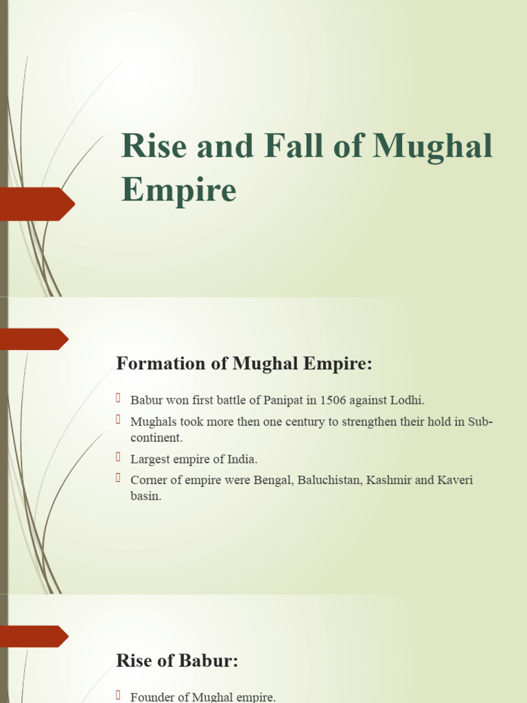 Rise and Fall of Mughal Empire | PDF | Mughal Empire | Muslim Empires