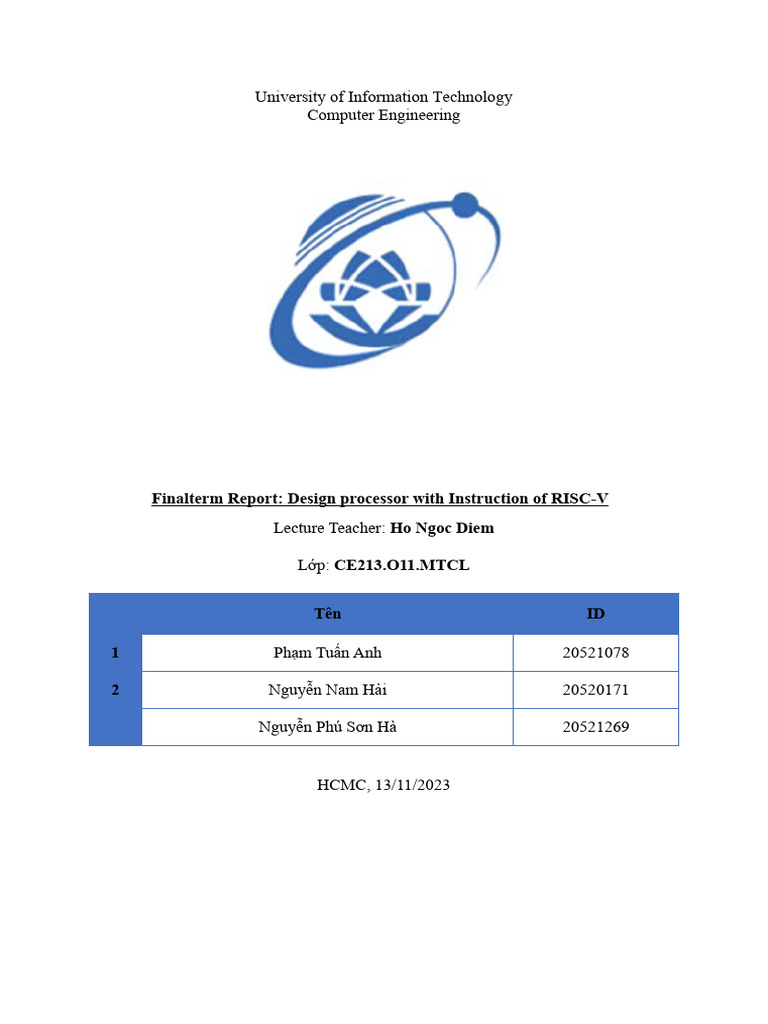 Report Project HDL | PDF