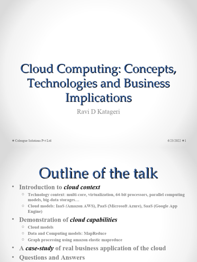 CloudComputing | PDF | Apache Hadoop | Cloud Computing
