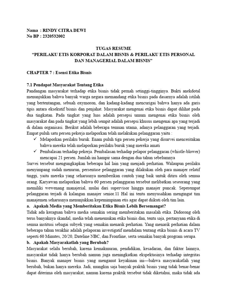 Resume 6 | PDF | Bisnis