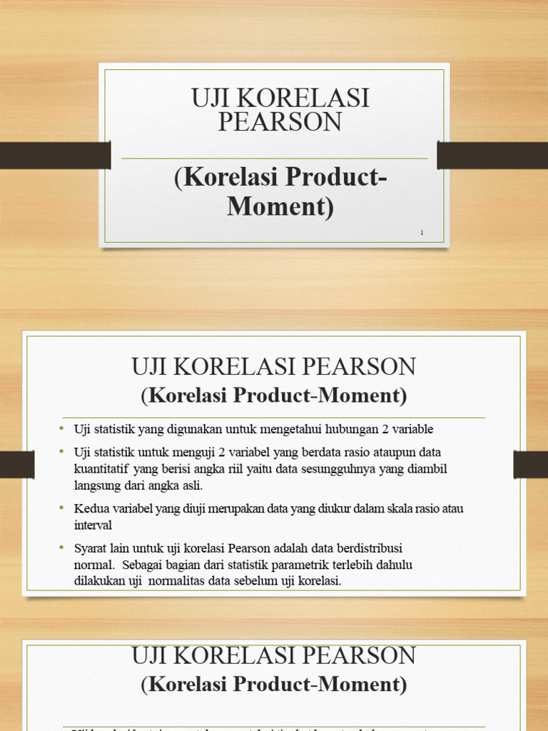 Uji Korelasi Pearson dan Spearman | PDF