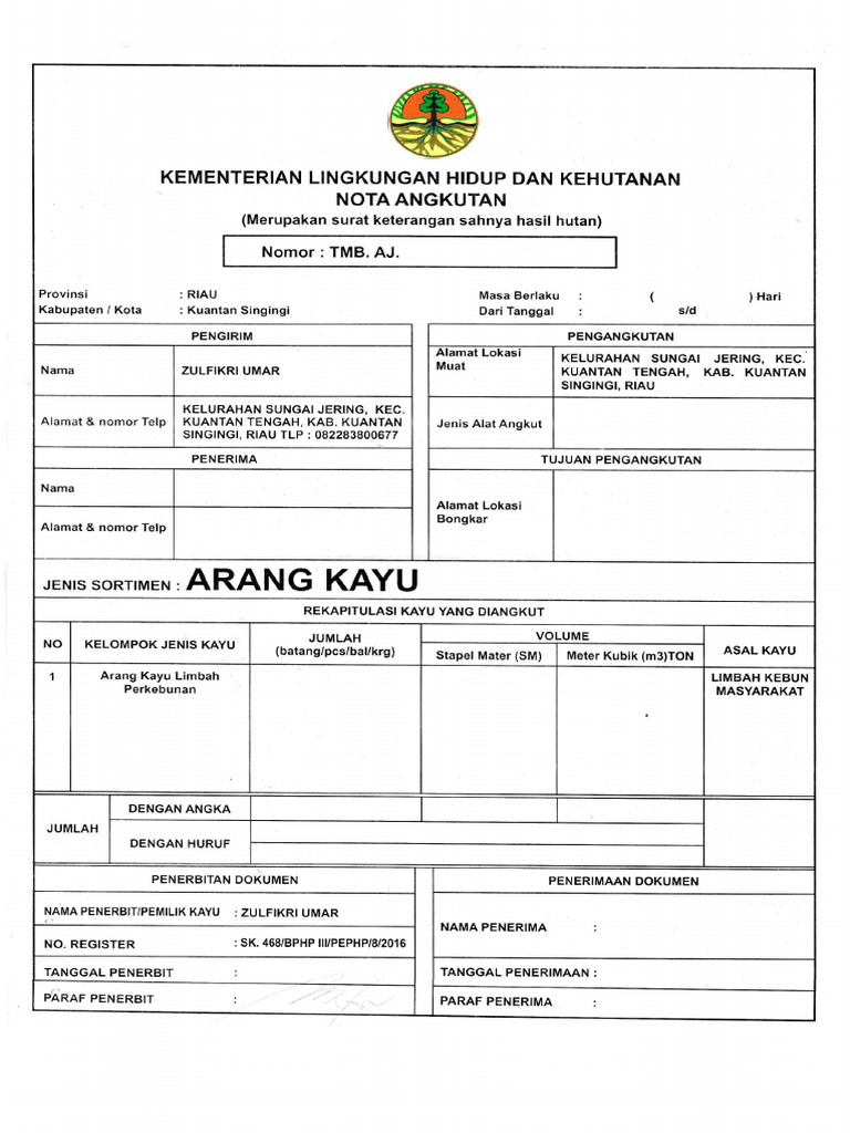 Nota Angkutan | PDF