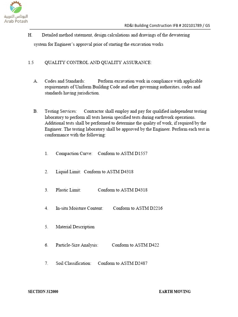 Detailed Method Statement | PDF