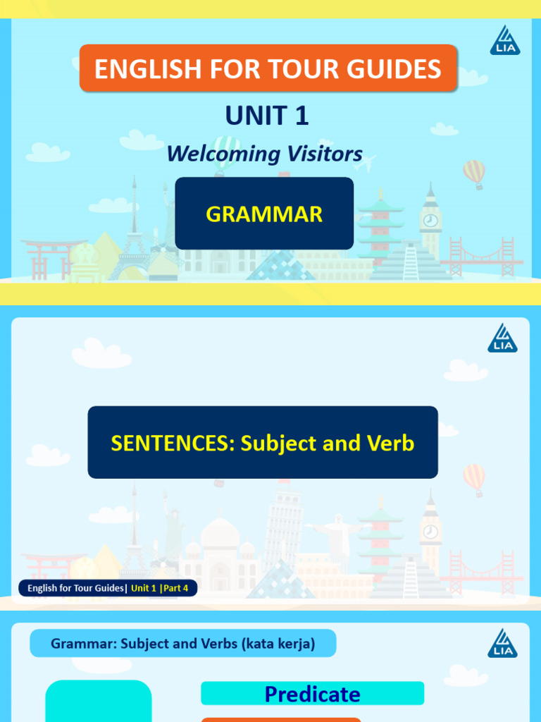 UNIT 1 Bag 4 Grammar | PDF | Subject (Grammar) | Verb