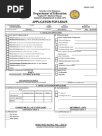 CS Form No. 6 Revised 2020 Application For Leave | PDF