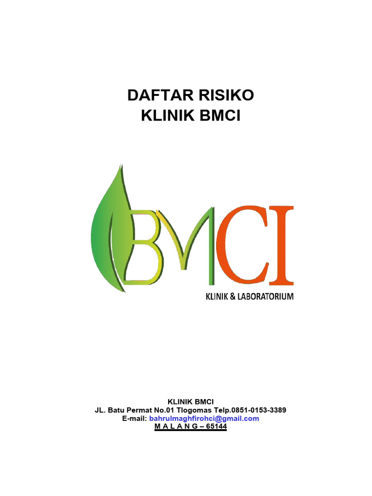 Daftar Resiko Klinik | PDF