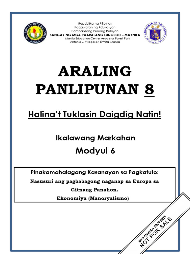 AP-8 Q2 Mod6 | PDF