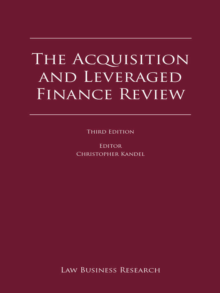 Acquisition And Leverage Finance Review Luxembourg Pdf Money