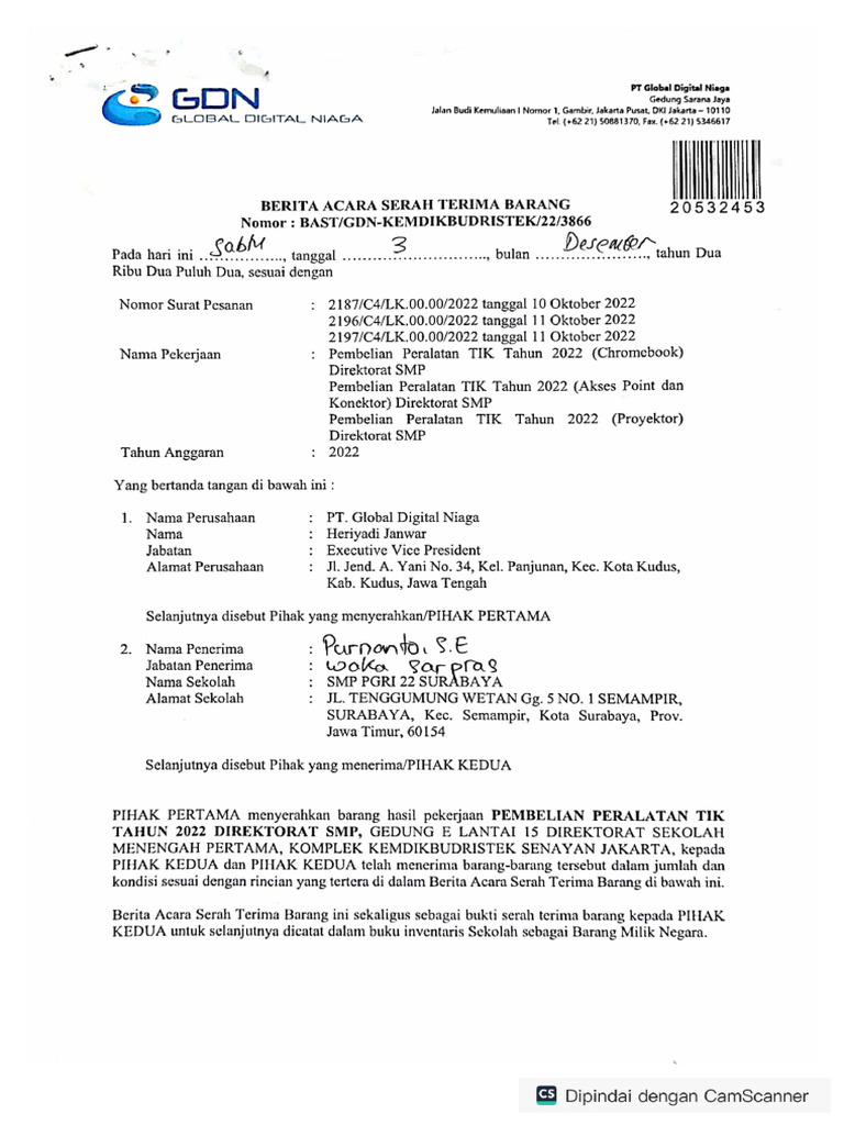 Contoh Draf Tengah Semester | PDF