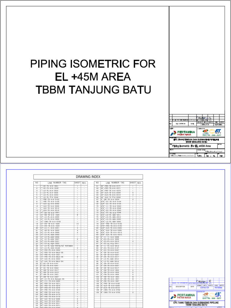 Tstb-dwg-40-019-A3 Piping Iso For Elv. 45m | PDF