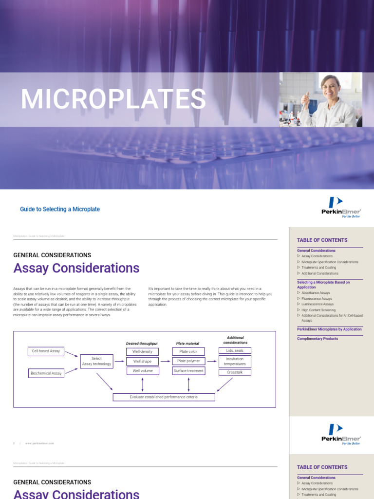 Gde Reagents Guide To Selecting Microplate | PDF | Chemistry | Physical ...