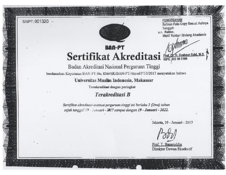Sertifikat Akreditasi Umi | PDF