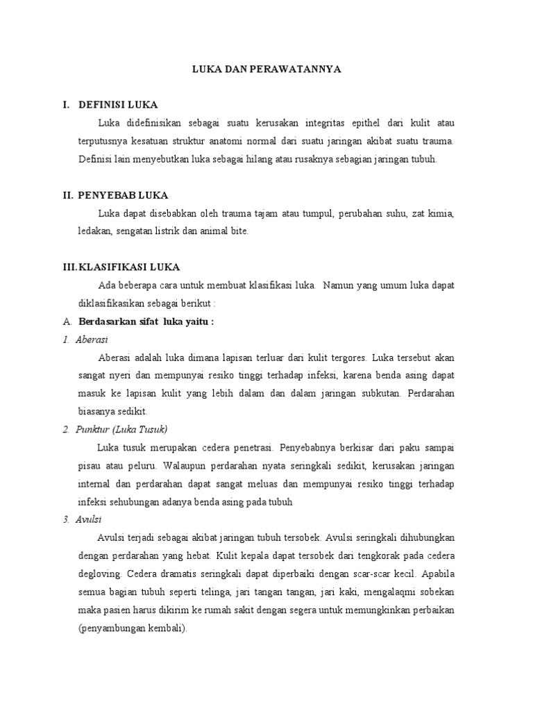 Perbedaan Luka Akut dan Kronis | PDF